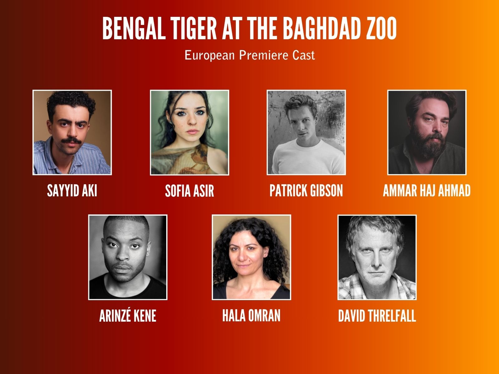 Bengal Tiger at the Baghdad Zoo Tickets | Young Vic (Main House ...