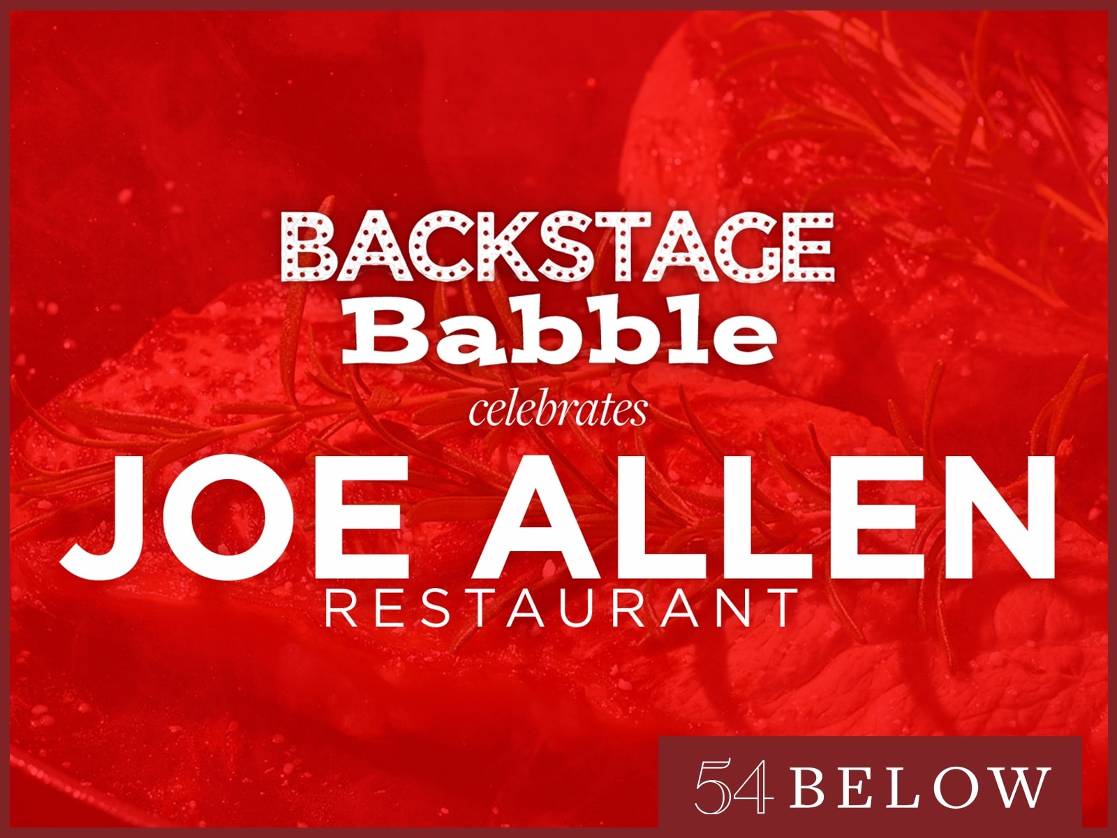 Backstage Babble Celebrates Joe Allen Restaurant Tickets | New York ...