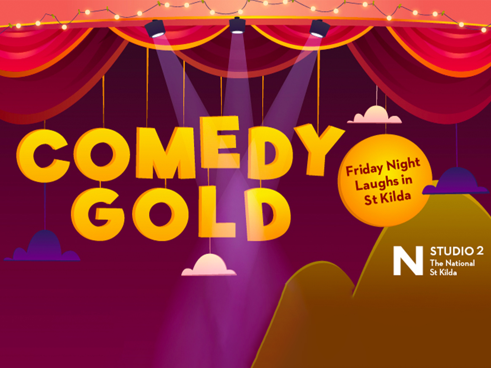Comedy Gold at the National Theatre Tickets | Melbourne | TodayTix