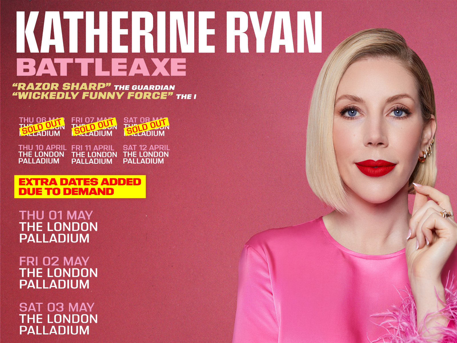 Katherine Ryan: Battleaxe tickets | London | TodayTix