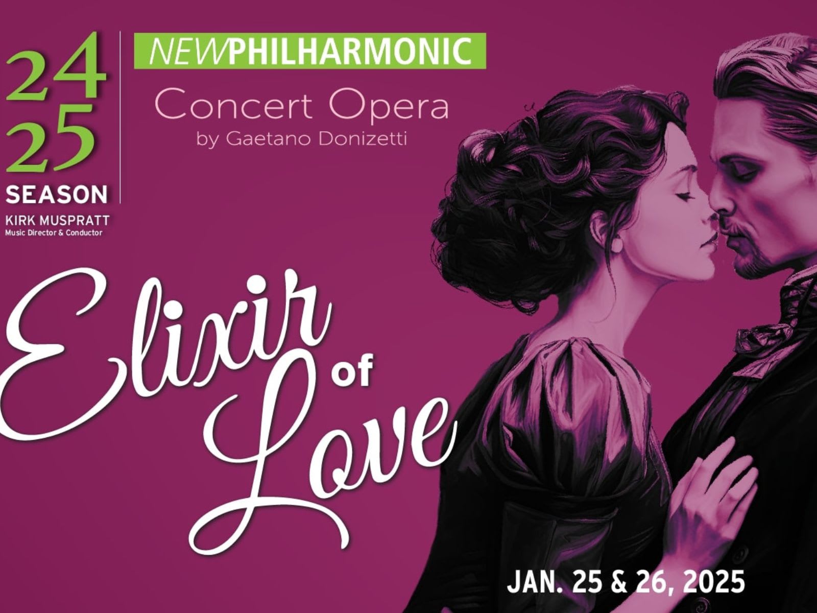 New Philharmonic: The Elixir of Love by Gaetano Donizetti Tickets | Glen Ellyn | TodayTix
