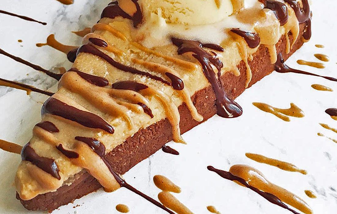 No Bake Choc PB Protein Slice