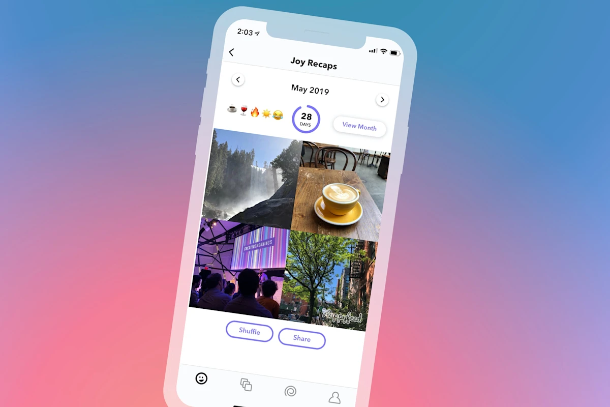 Monthly Joy Recaps - Building Happiness - Happyfeed