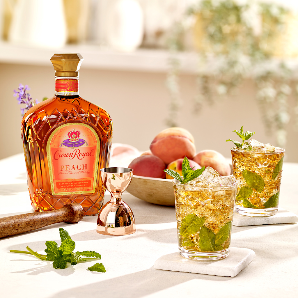 Crown Royal Peach Mint Julep Cocktail Recipe | The Bar
