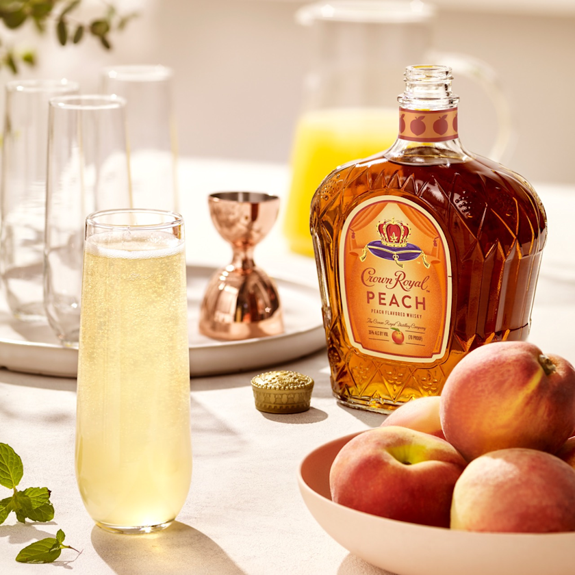 Crown Royal Peach Fizz Cocktail Recipe | The Bar