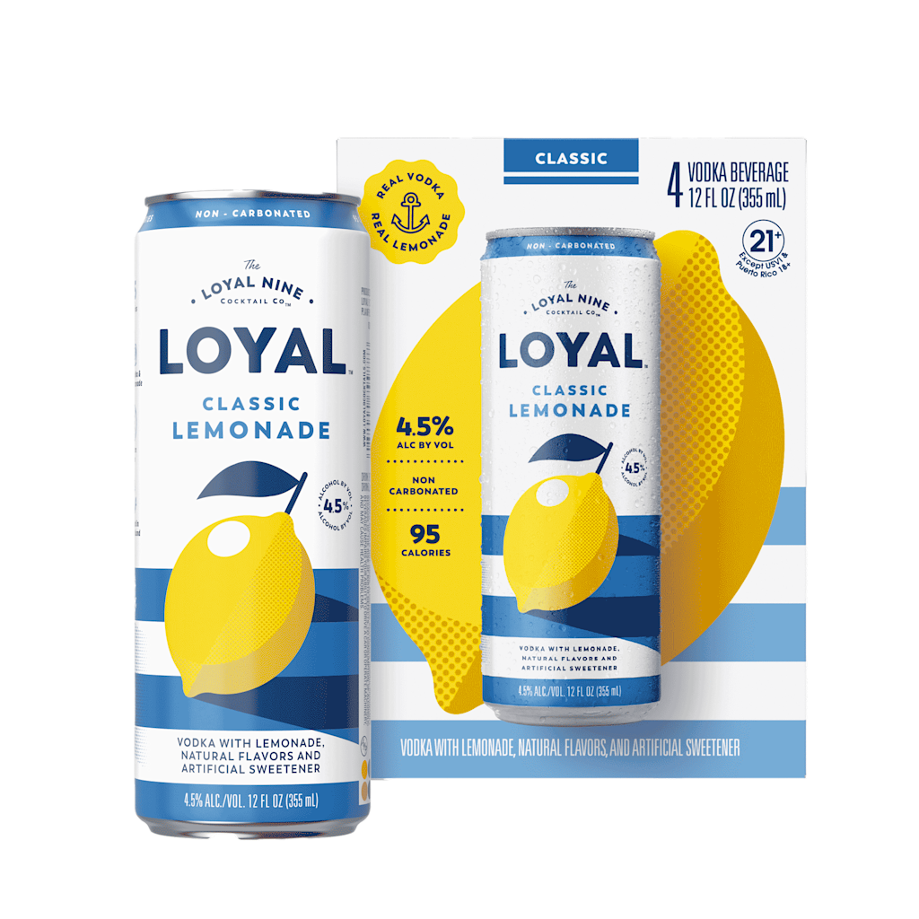 Loyal 9 Classic Lemonade Vodka Cocktail (4 pack) | The Bar