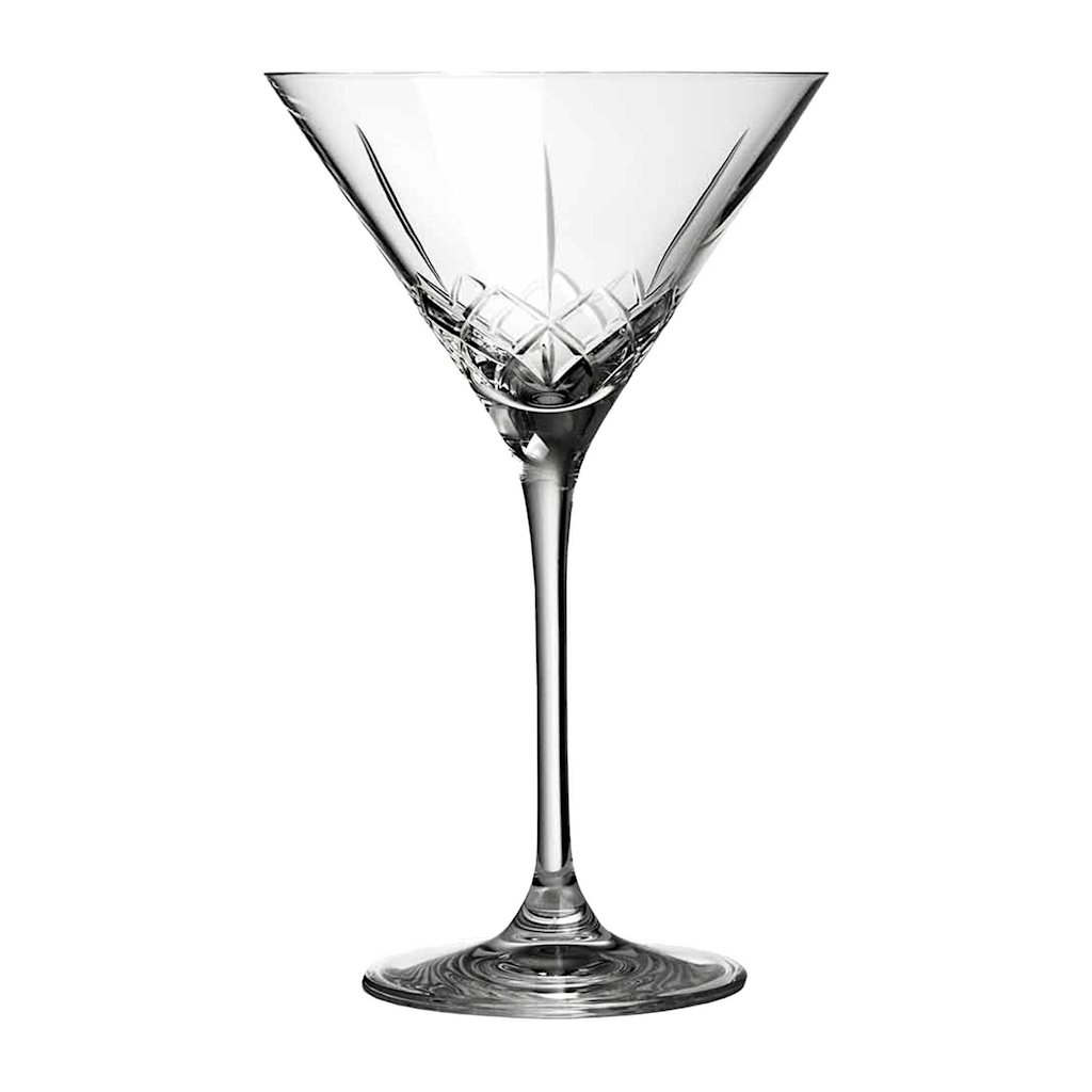 Urban Bar Tall Martini Glass with Diamond Cuts | The Bar