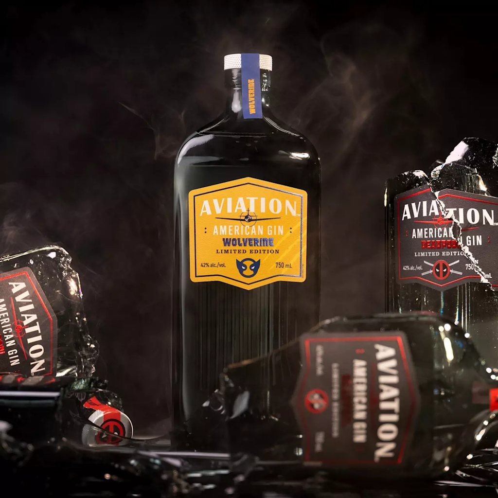 Deadpool & Wolverine Aviation Gin Limited Edition Bottles | The Bar