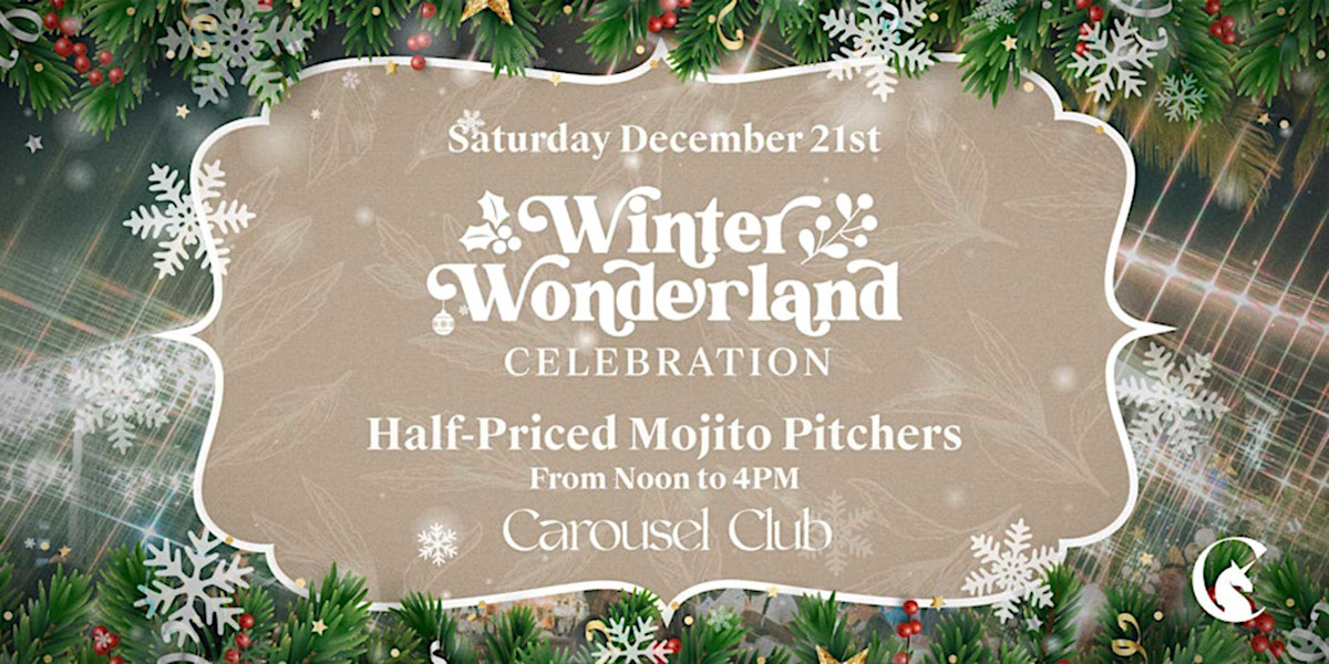 Winter Wonderland Celebration at Carousel Club 12/21 | Hallandale Beach ...