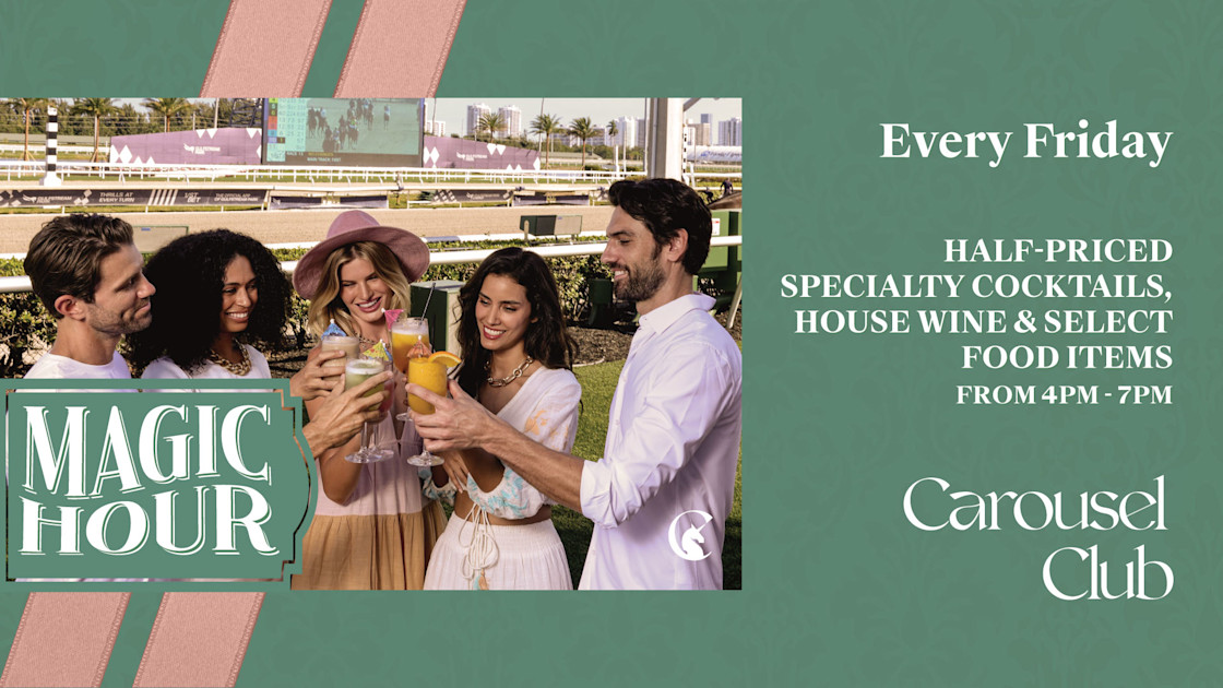 Magic Hour At Carousel Club | Hallandale Beach, Miami | Gulfstream Park