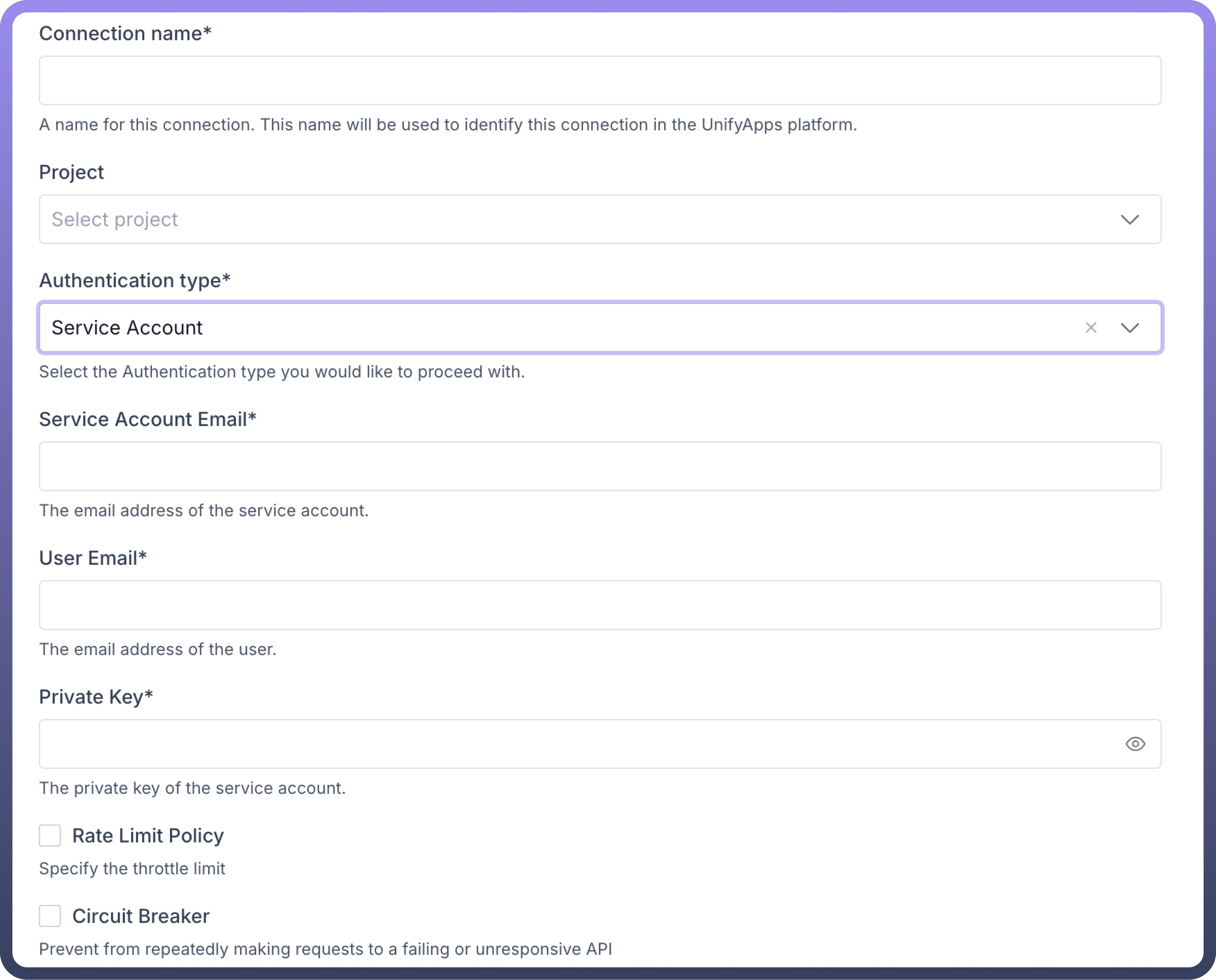 Google Sheets - UnifyApps