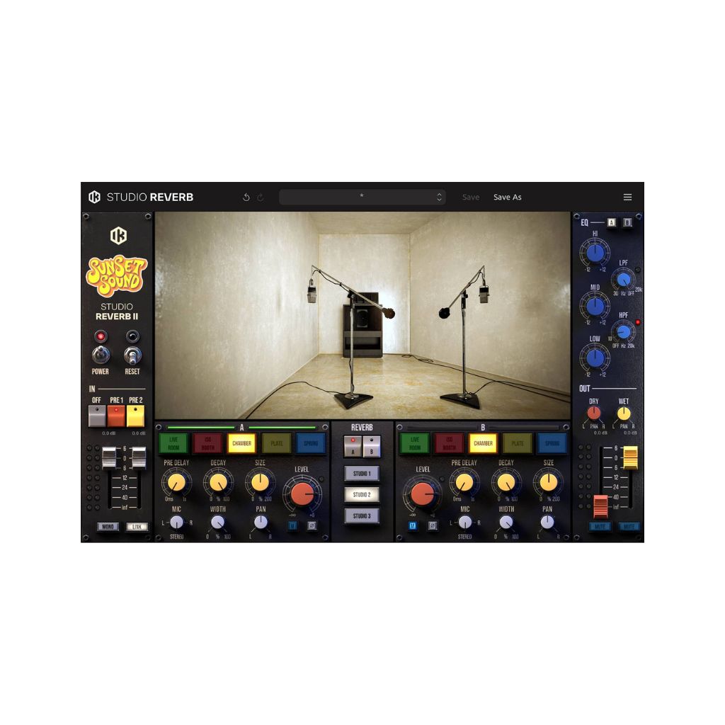 IK Multimedia Sunset Sound Studio Reverb II Plugin