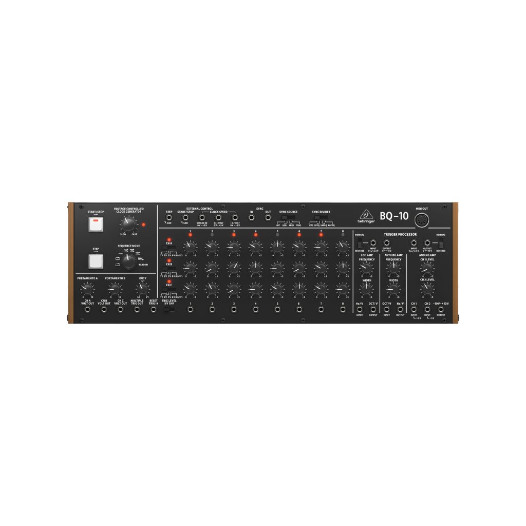 The previously leaked Behringer BQ-10 analogue sequencer has officially ...