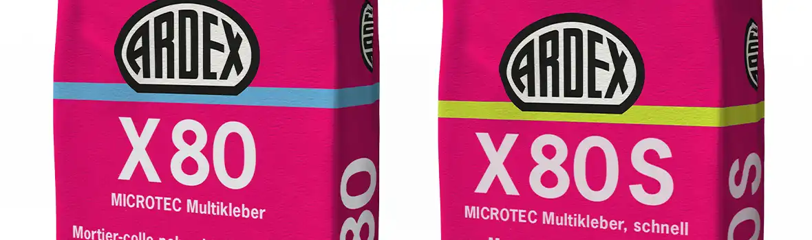 Die jungen Wilden Ardex X 80 und Ardex X 80 S MICROTEC Multikleber