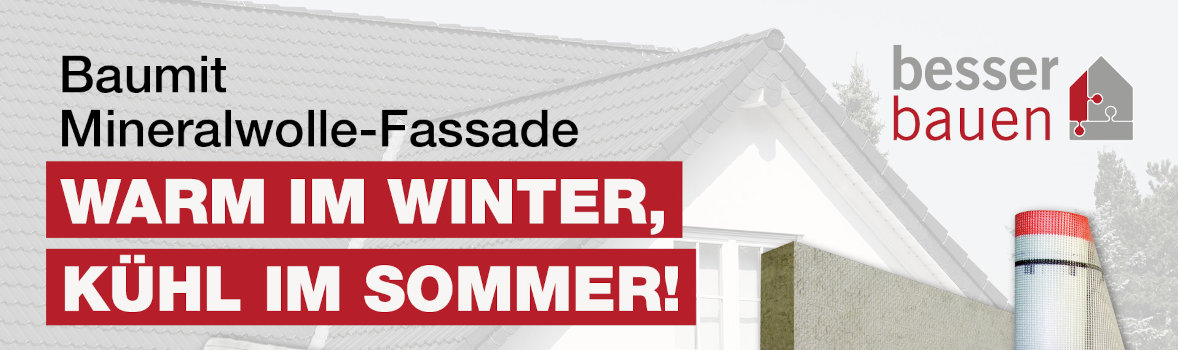 Baumit Mineralwolle-Fassade