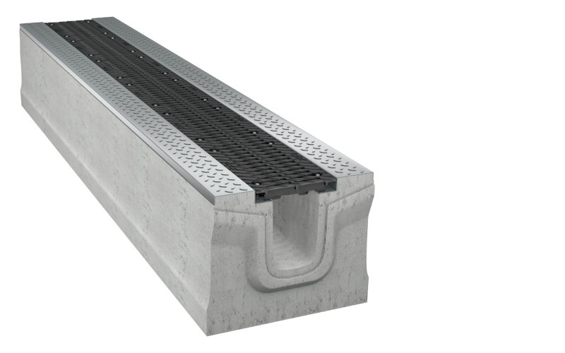 Massive Entwässerungsrinnen für den Skandinavienkai in Lübeck