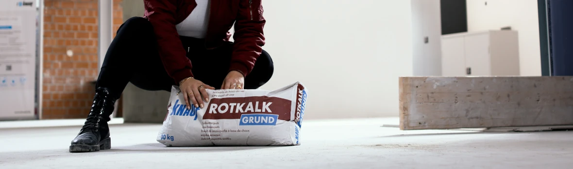 Kalkputz aber einfach! - Knauf Rotkalk