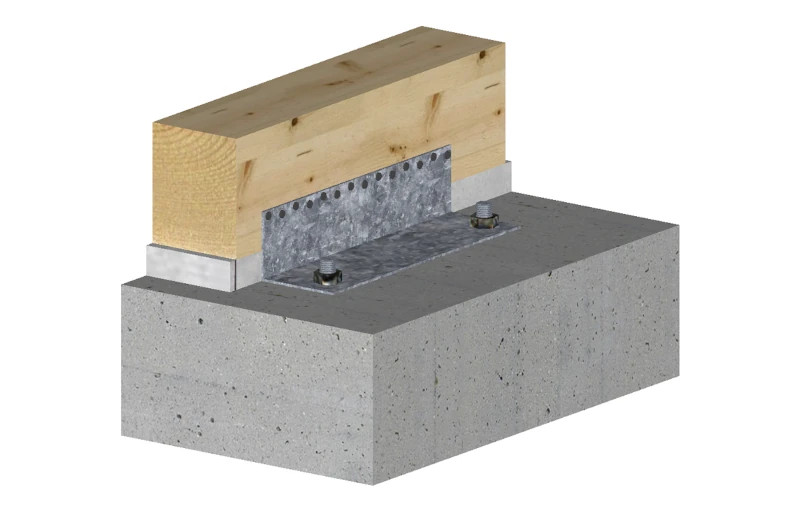 Holzrahmenbau: Gebäudeaussteifung mit Zugankern und Schubwinkeln