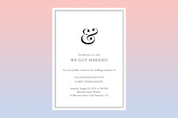 How To Word Your Elopement Invitations 10 Design Ideas Zola Expert 