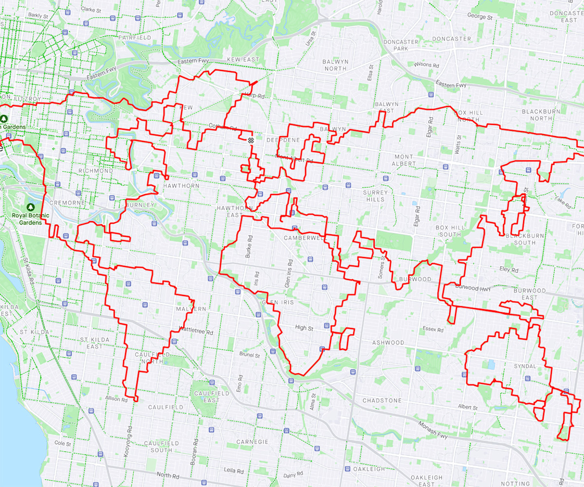 Around the World in Strava Art