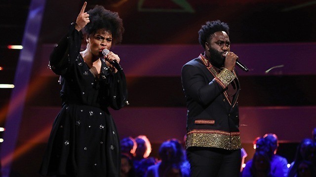 Emmanuel Smith and Khadija perform 'Fallin' | The Voice