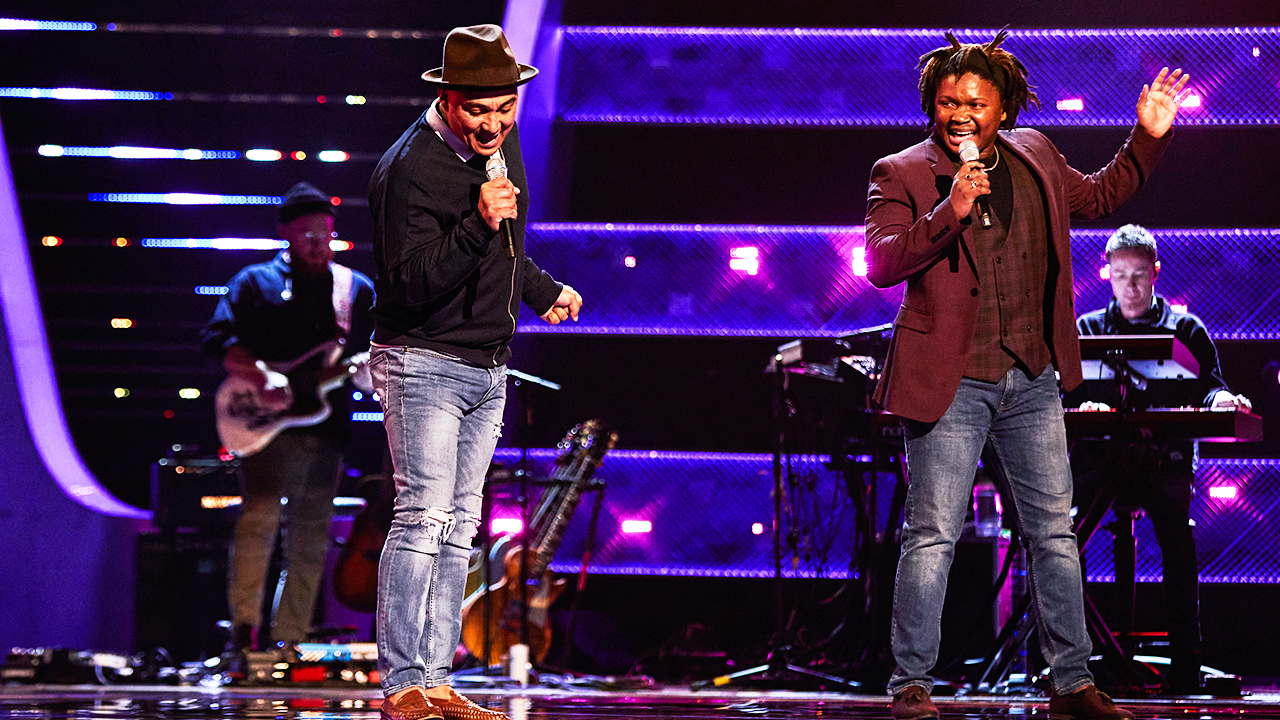Wayne and Morgan perform 'Signed, Sealed, Delivered' | The Voice