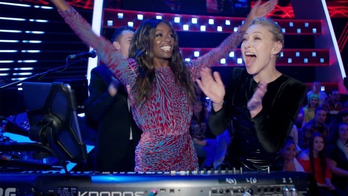 Emma Willis and AJ Odudu join The Voice UK band! | The Voice