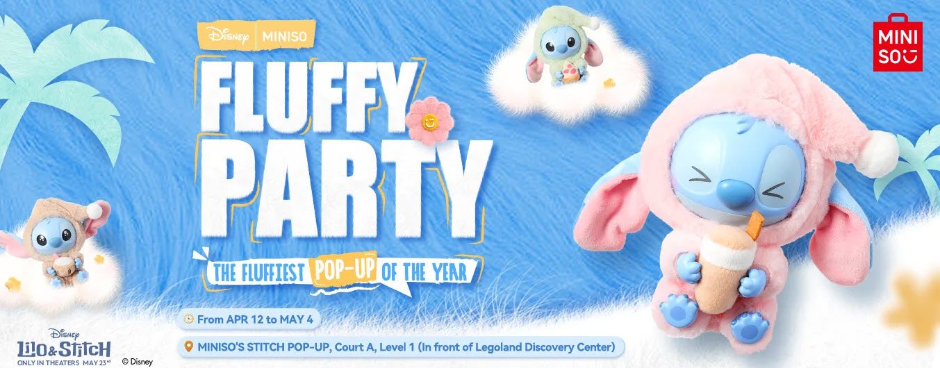 Miniso's Stitch Fluffy Pop-Up - Limited Time Shop with Exclusive Stich Collections