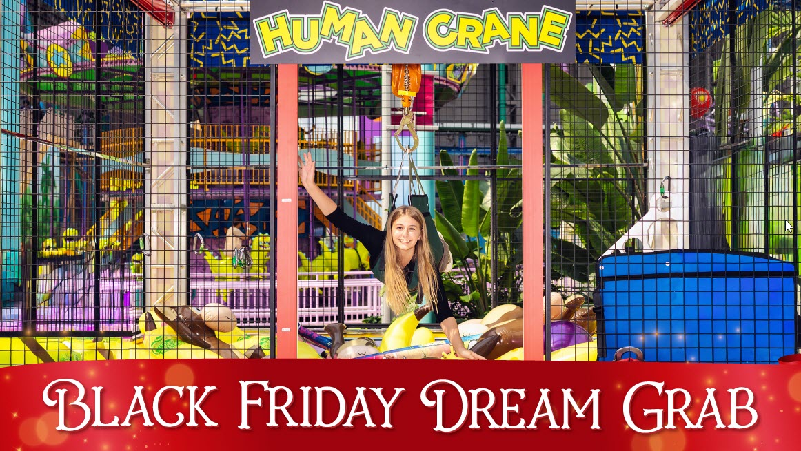 Black Friday Prizes at American Dream - Ride the Human Crane to Win