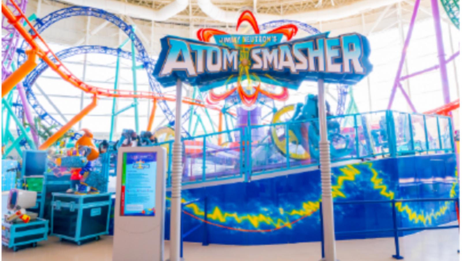 Jimmy Neutrons Atom Smasher Jimmy Neutron Spinning Thrill Ride Near Nyc 