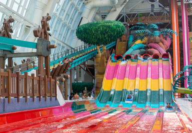 Trolls Rainbow Racers - Dark Tunnel Water Slides in NJ - 30 Mins from NYC