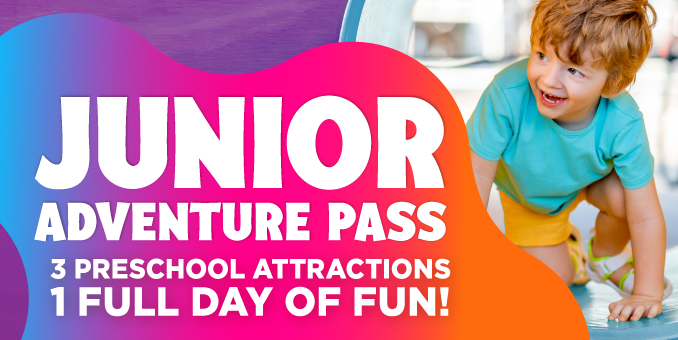 Junior Adventure Pass - All-In-One Ticket for 3 Preschool Attractions in NJ