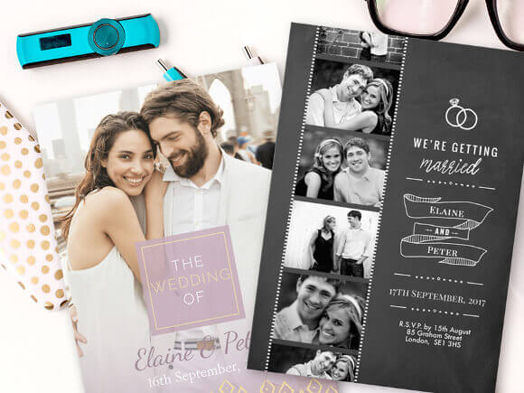 Trouwkaarten - personaliseer uw eigen uitnodiging met foto en tekst ...