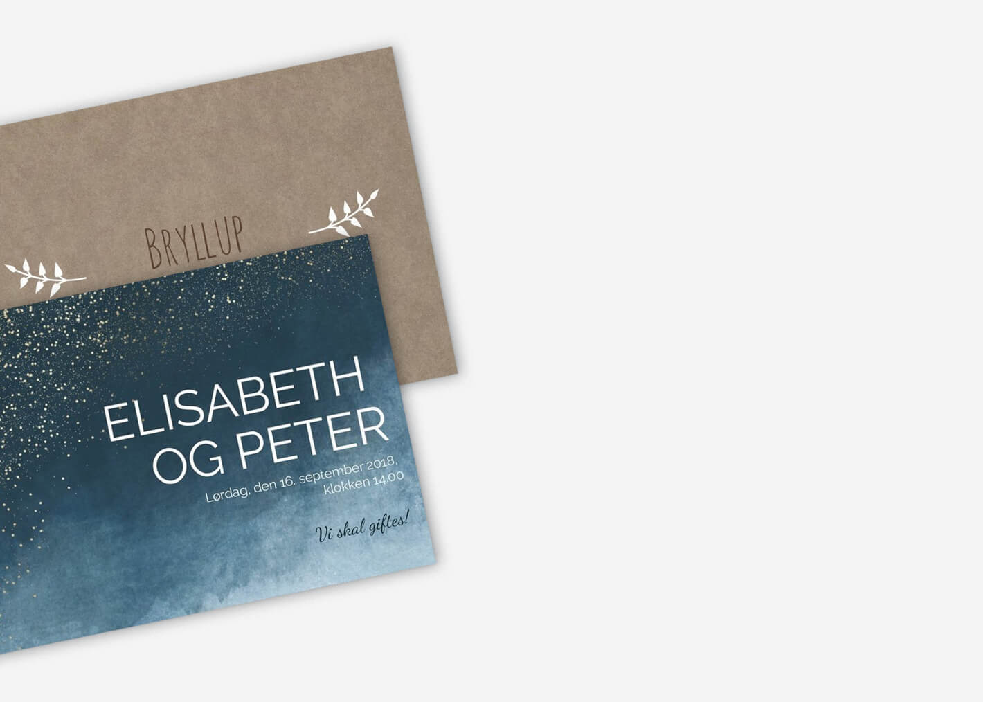 Invitationer og indbydelser | Tilpassede m/fotos & tekst som du vælger ...