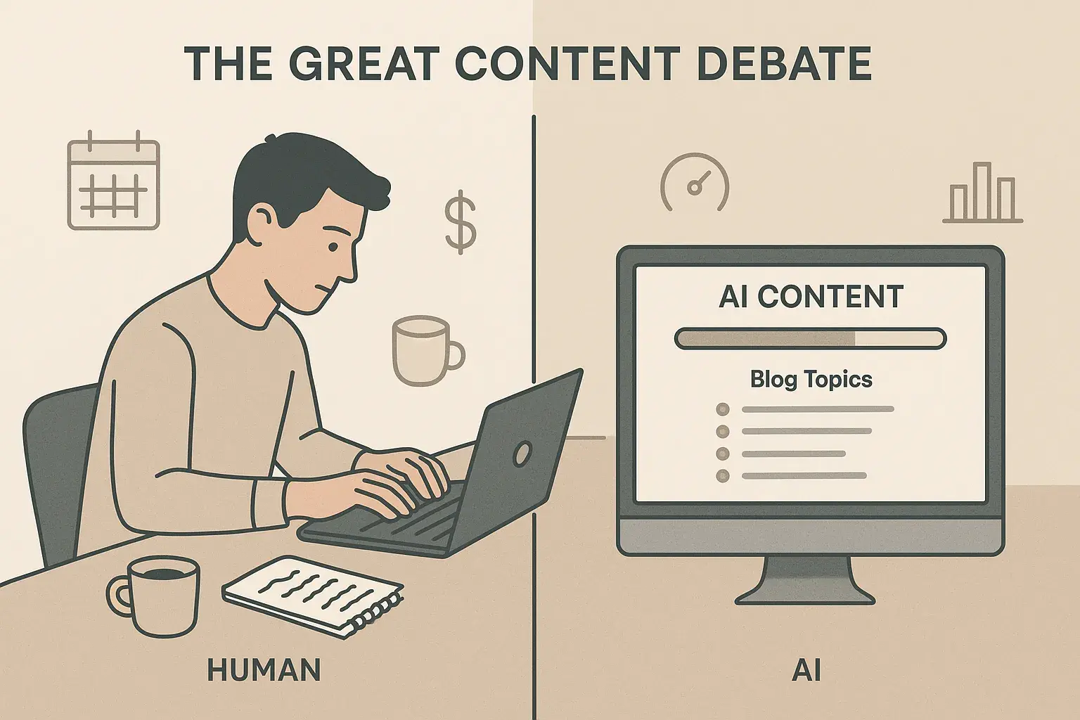 AI vs. Human Writers in 2025: Cost, Quality & ROI Breakdown for SEO ...