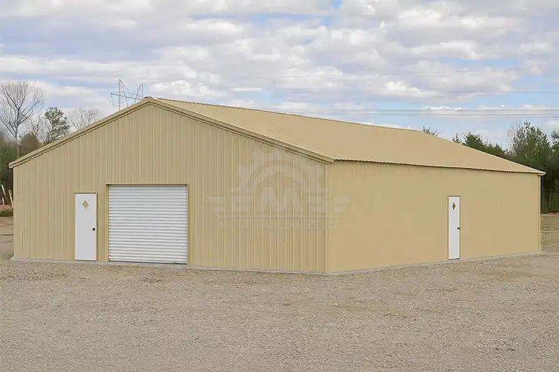 42x60x10 Commercial Metal Garage | EMB Metal Buildings