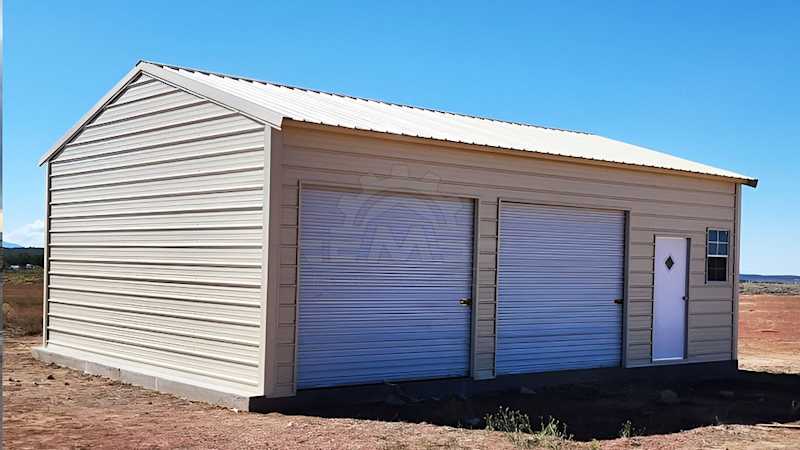20x30x10 Side Entry Garage | EMB Metal Buildings