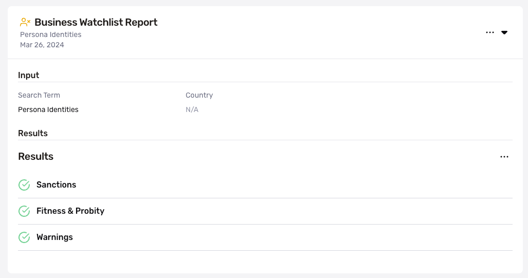 Reviewing KYB results with Cases