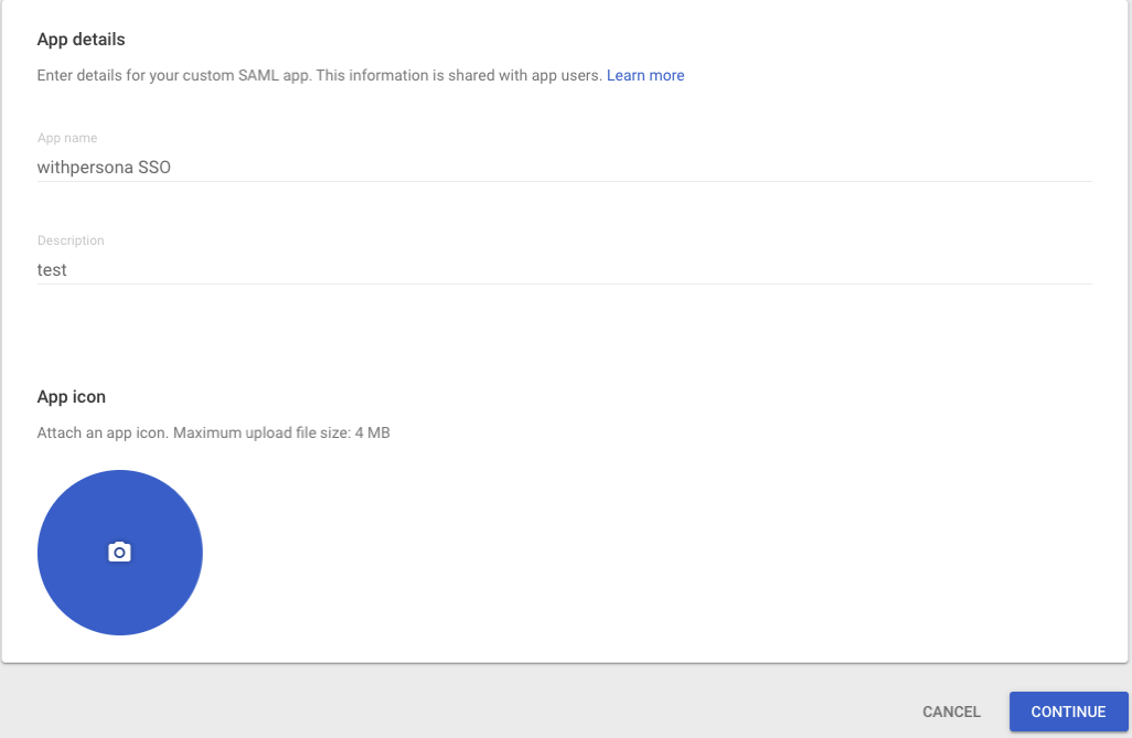 Setting up Google SSO for Persona Dashboard