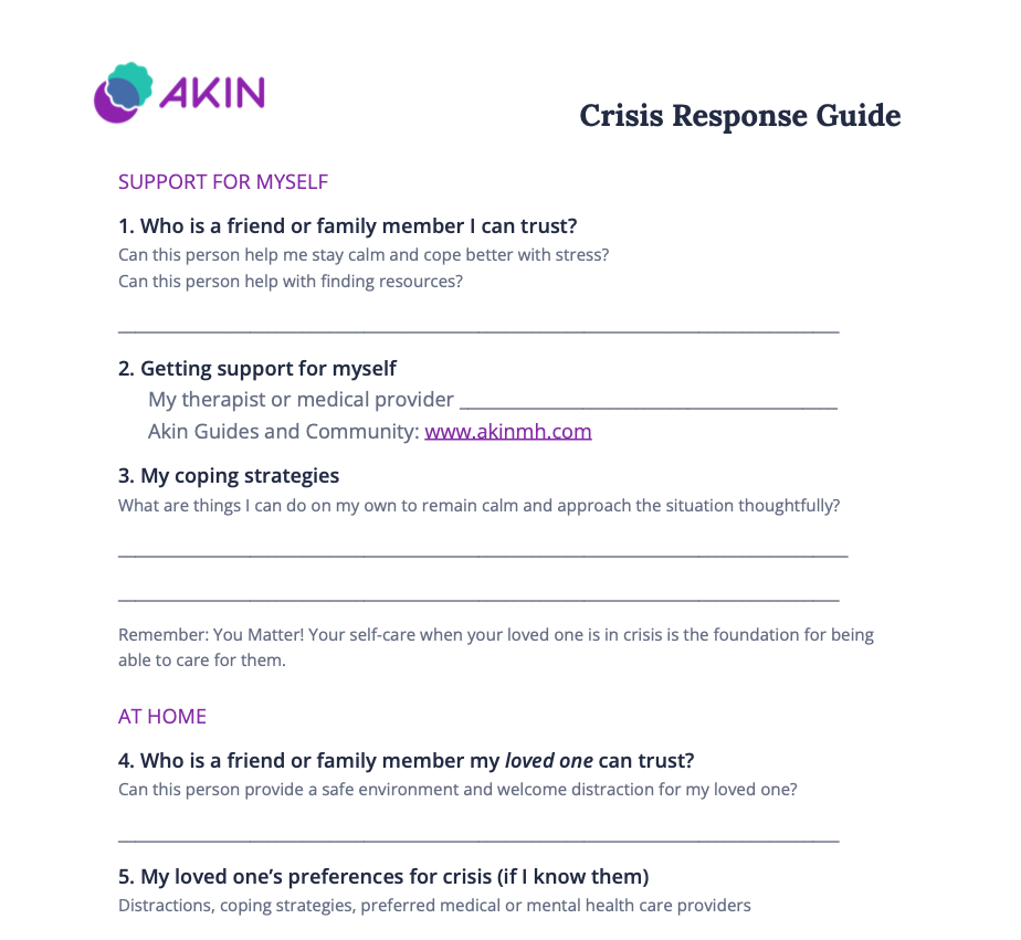 Your crisis response guide - Doro Mind