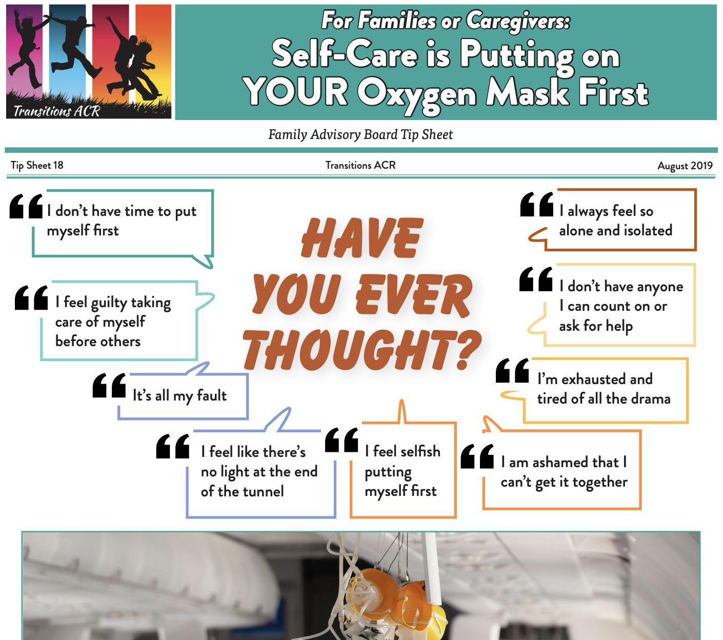 Self care is putting on your oxygen mask first - Doro Mind