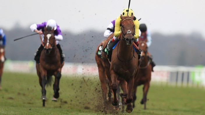 Zabeel Prince made all the running in a triumphant Doncaster Mile win ...