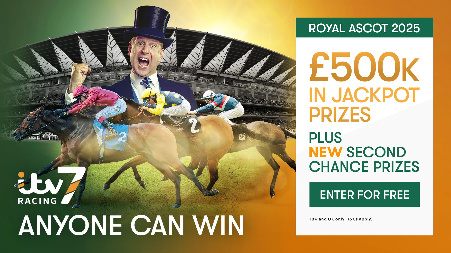ITV7 Royal Ascot - £500k in Jackpot Prizes & A Brand New Second Chance ...
