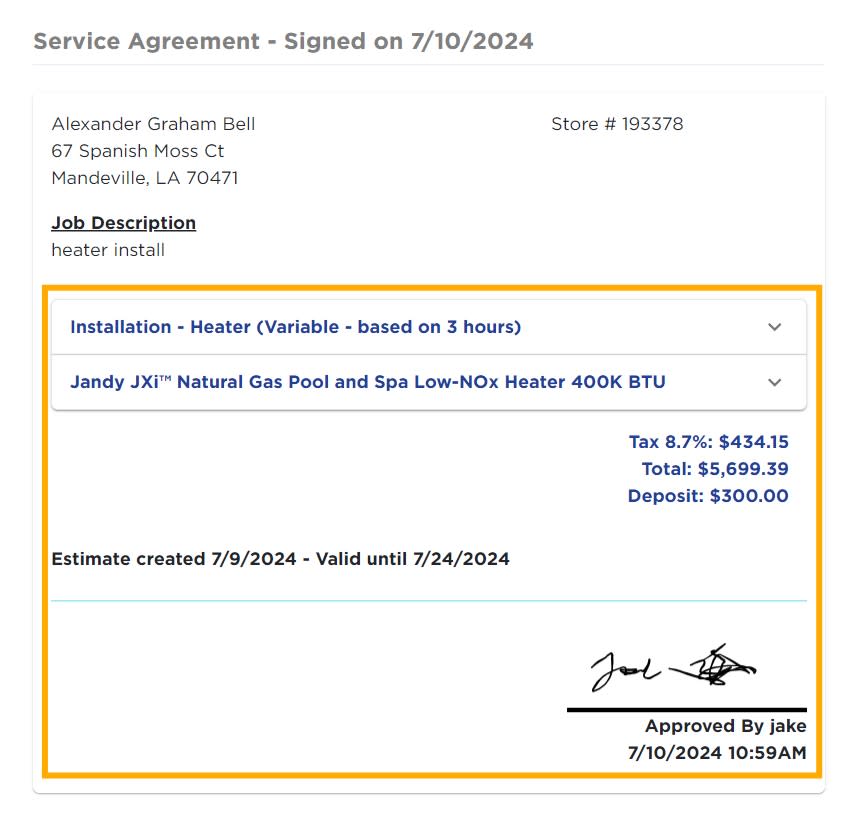 Get notified when customer signs the estimate, knowing that the work is ...