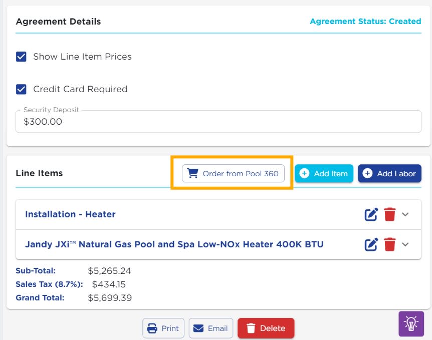 Check stock or place an order for items right inside the estimate screen, making sure you can ...