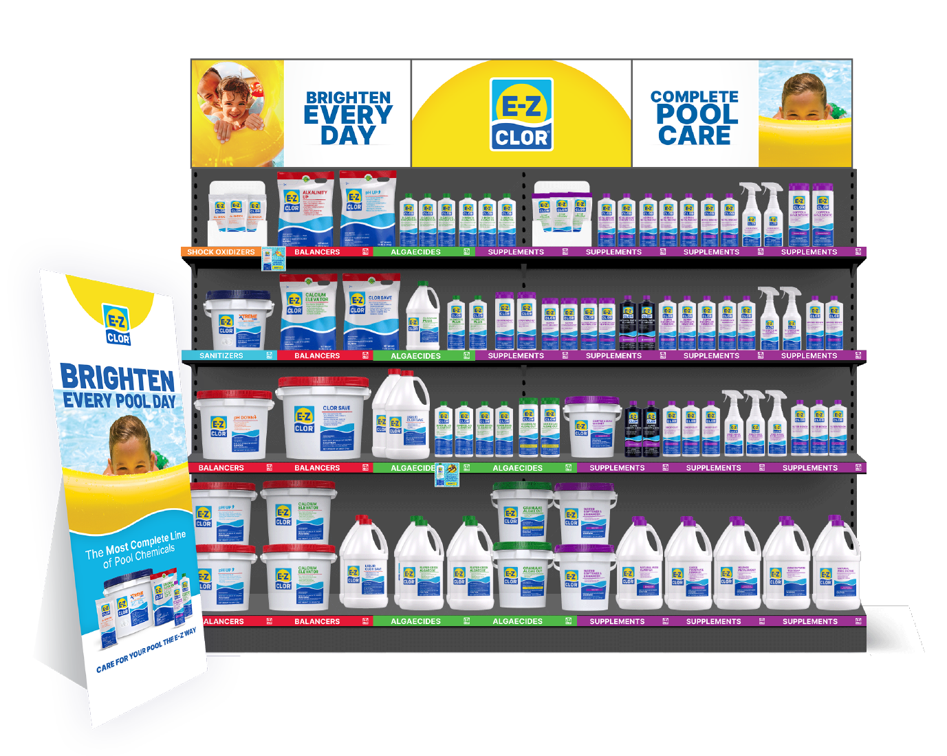 Pool chemicals planogram