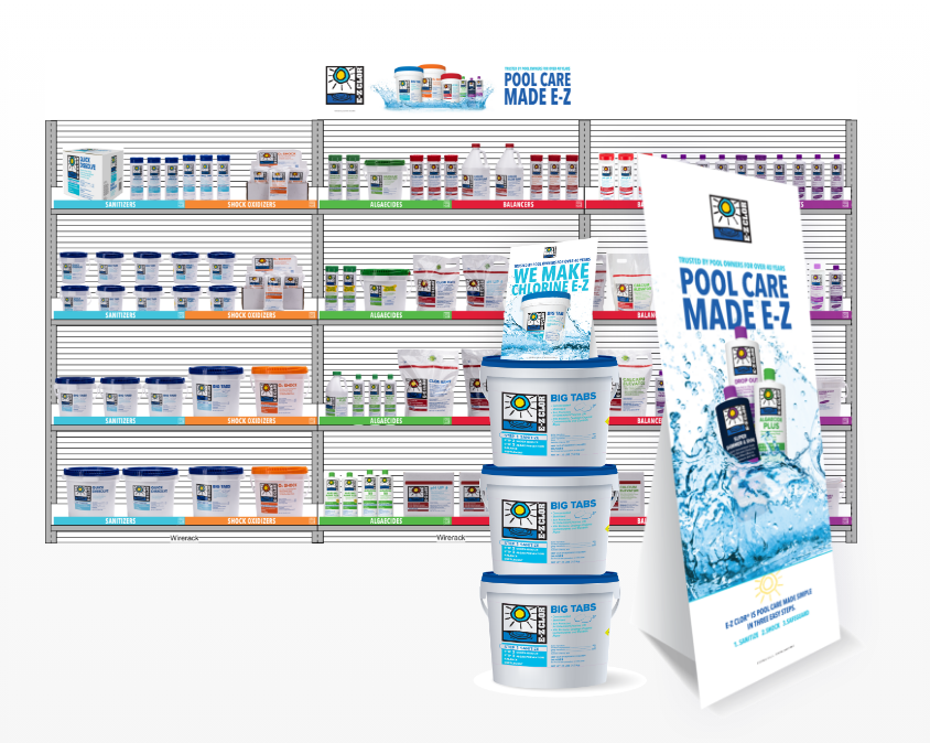Pool chemicals planogram