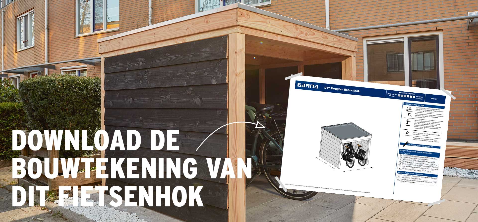 Zo maak je jouw eigen fietsenhok