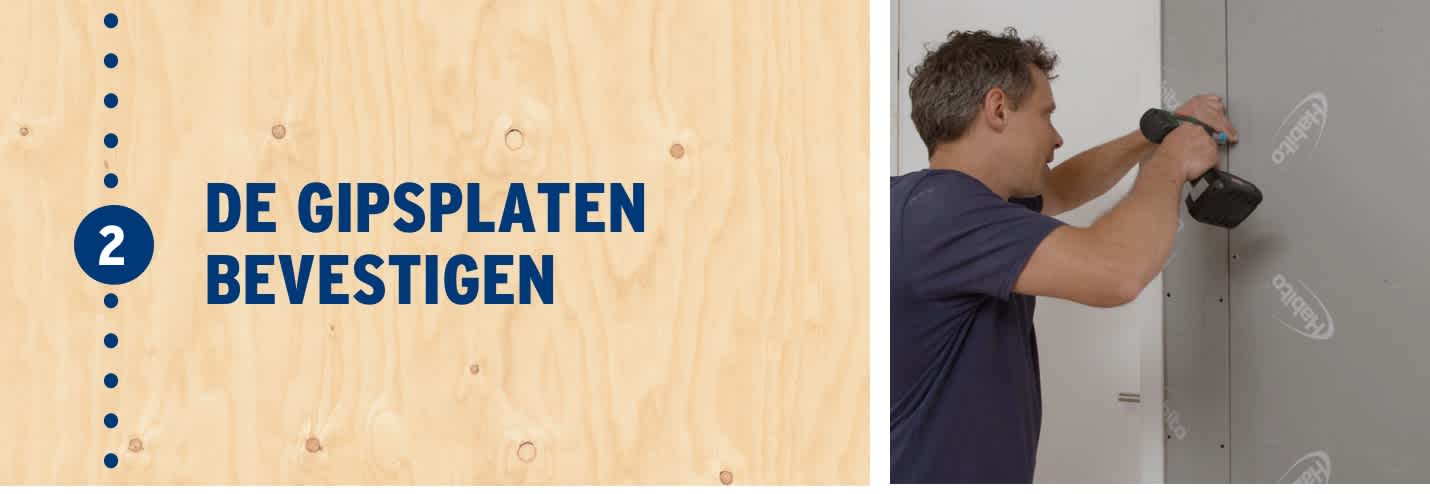 Zelf gipsplaten bevestigen