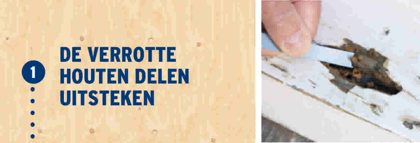 Buitenkozijn houtrot reparatie | GAMMA